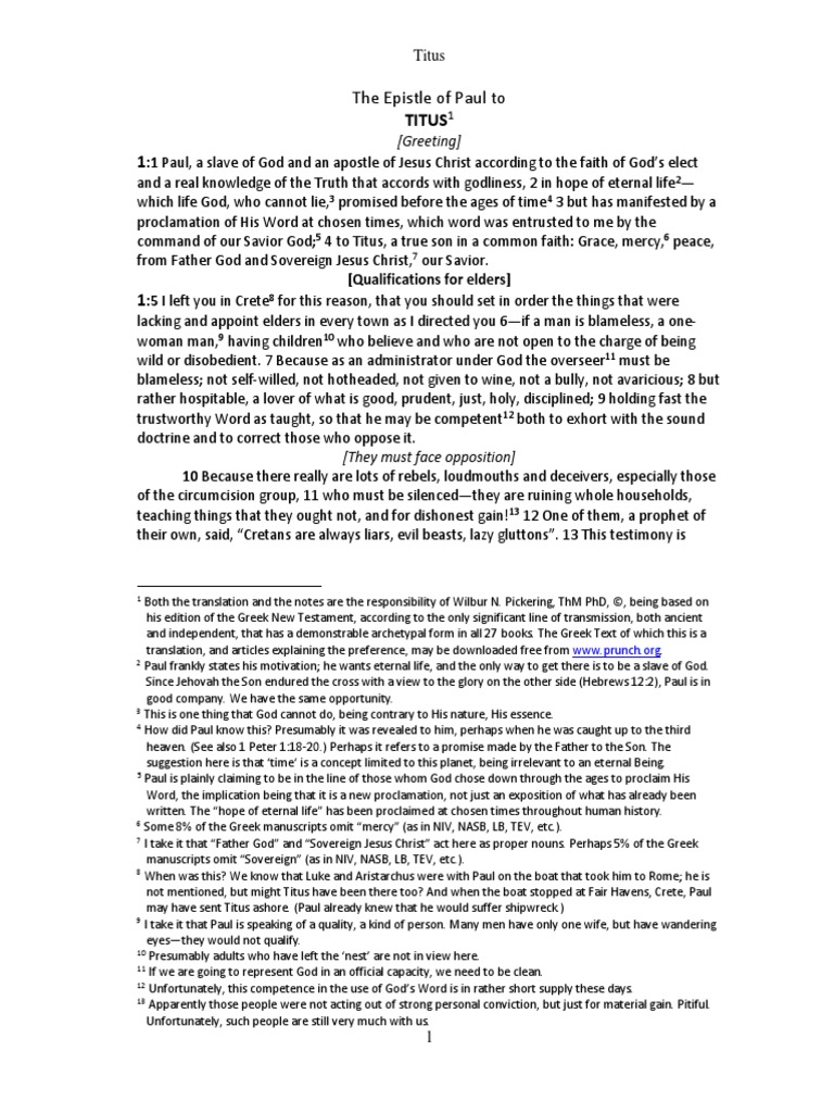 17 Titus FF Revised | PDF | God In Christianity | Paul The Apostle