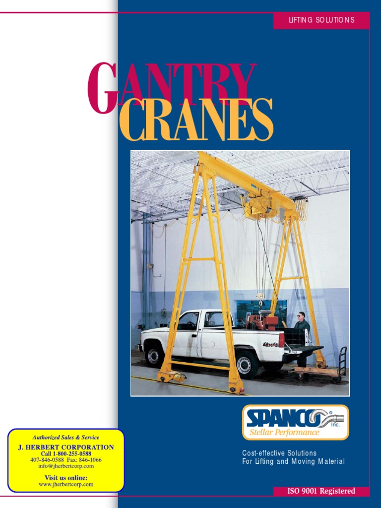 Spanco Gantry | PDF | Crane (Machine) | Elevator