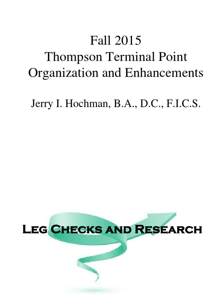 Tecnica de Thompson | PDF | Knee | Chiropractic