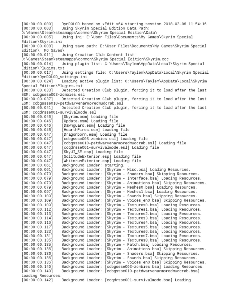 Dyndolod Sse Log | PDF | Information Technology | Computer Engineering