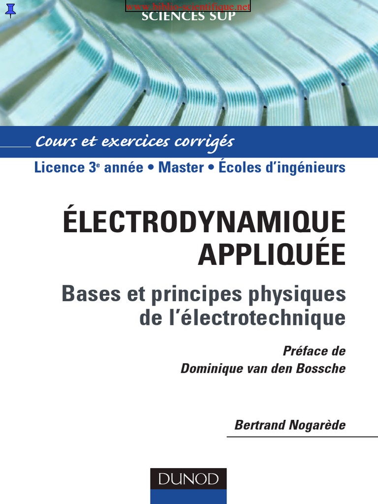 Électrodynamique Appliquée - Bases Et Principes Physiques de L'électrotechnique PDF | PDF ...