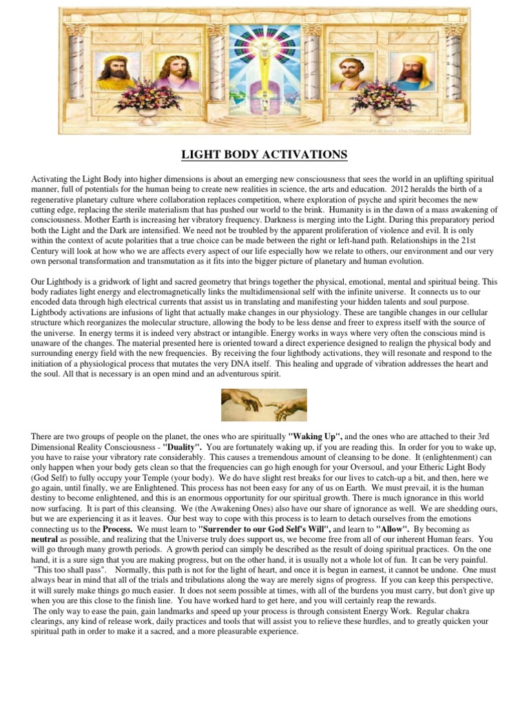 Light Body Activations | PDF | Human | Chakra