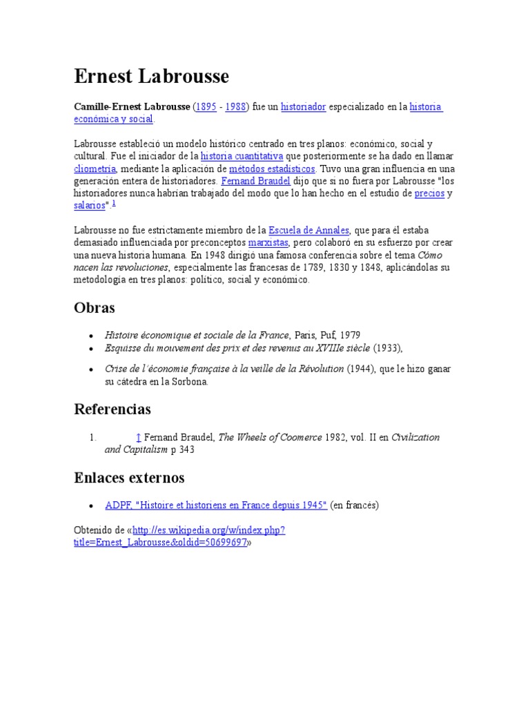 Ernest Labrousse | PDF