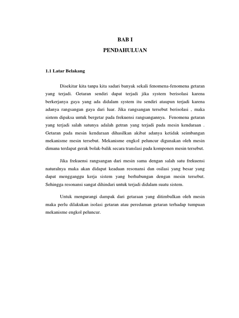 BAB I Isolasi Getaran | PDF | Griya & Taman | Sains & Matematika