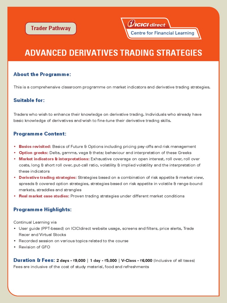Advanced Derivatives for Traders | PDF | Greeks (Finance) | Option ...