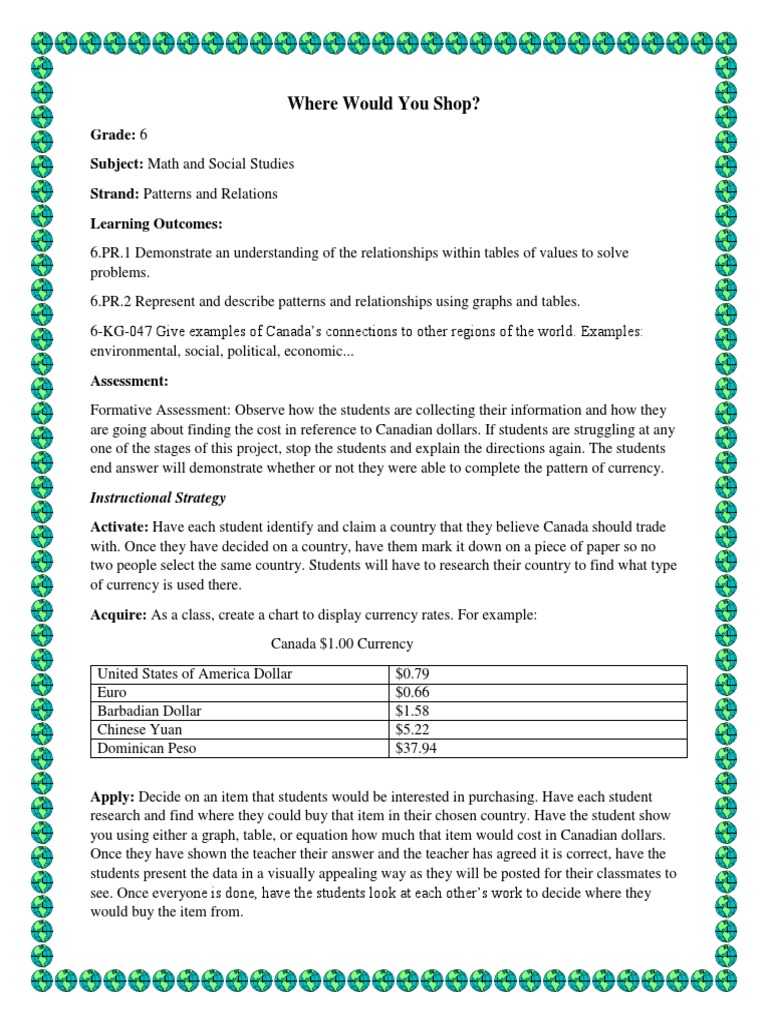 Grade 6 Patterns Relations | PDF | Educational Assessment | Teaching