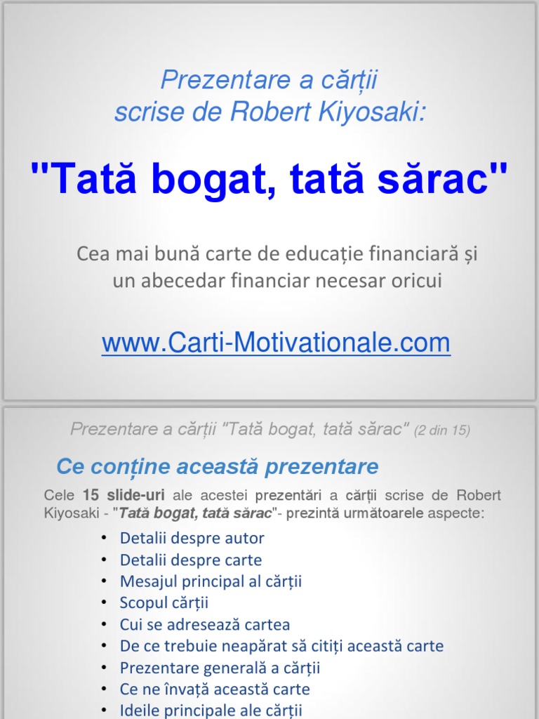 Tata Bogat Tata Sarac Robert Kiyosaki PDF | PDF