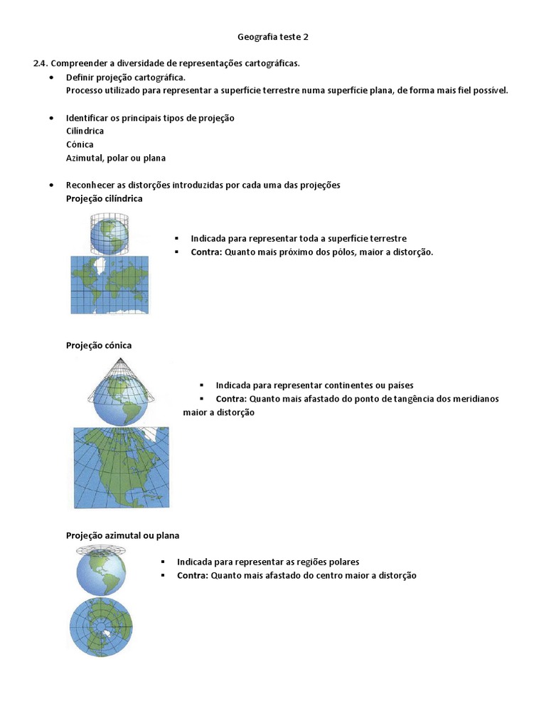 Compreendendo as representações cartográficas e suas aplicações | PDF ...