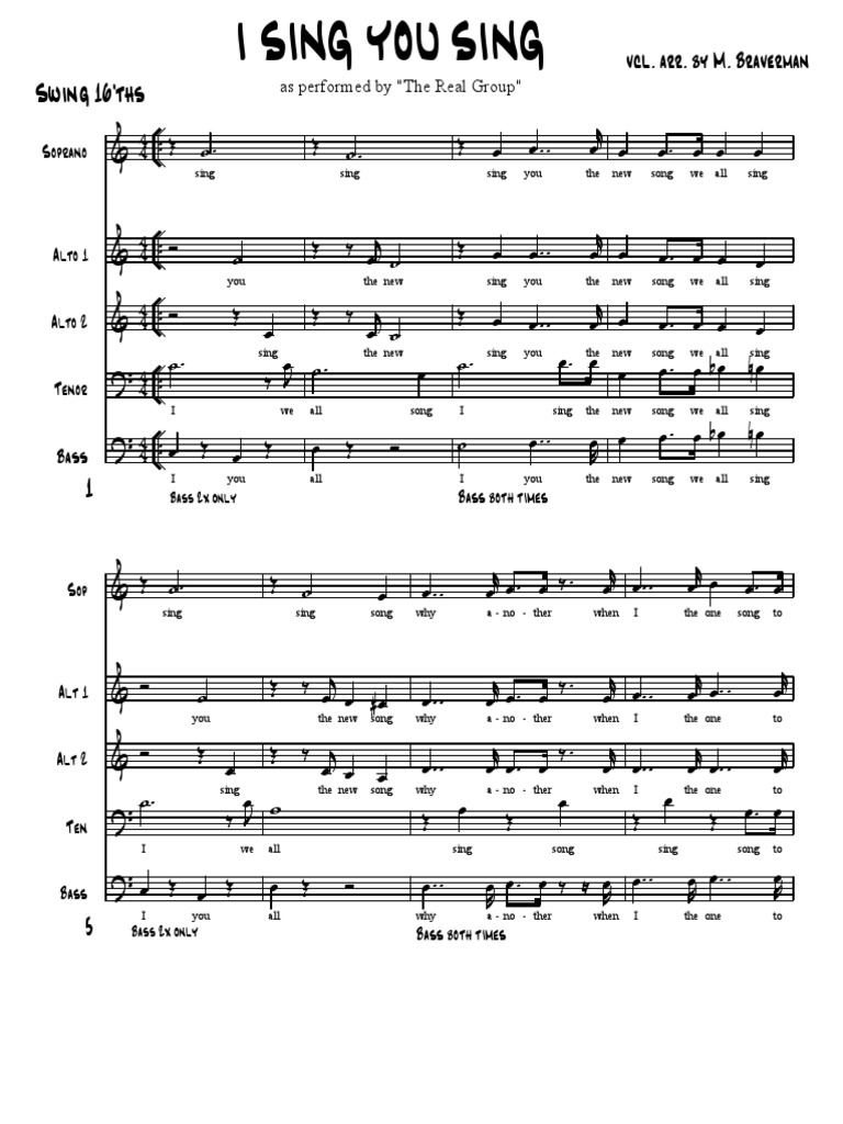 Sing You Sing-C | PDF | Vocal Music | Human Throat