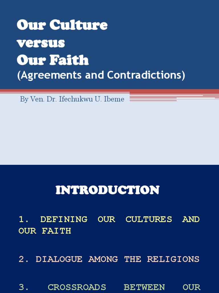 Our Culture Versus Our Faith | PDF | Religious Pluralism | Grace In ...