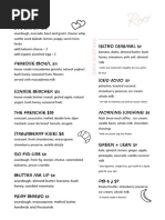 Blue Box Cafe Menu | PDF | Salad | Foods