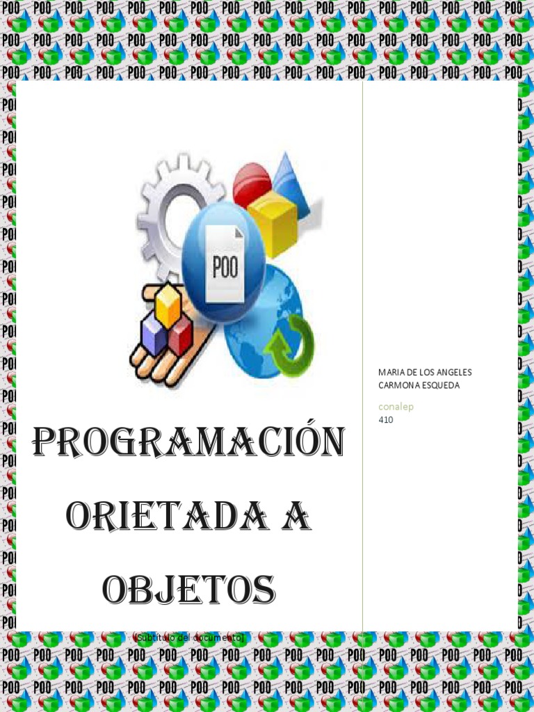 Programación Orietada A Objetos: Conalep | PDF | Objeto (informática ...