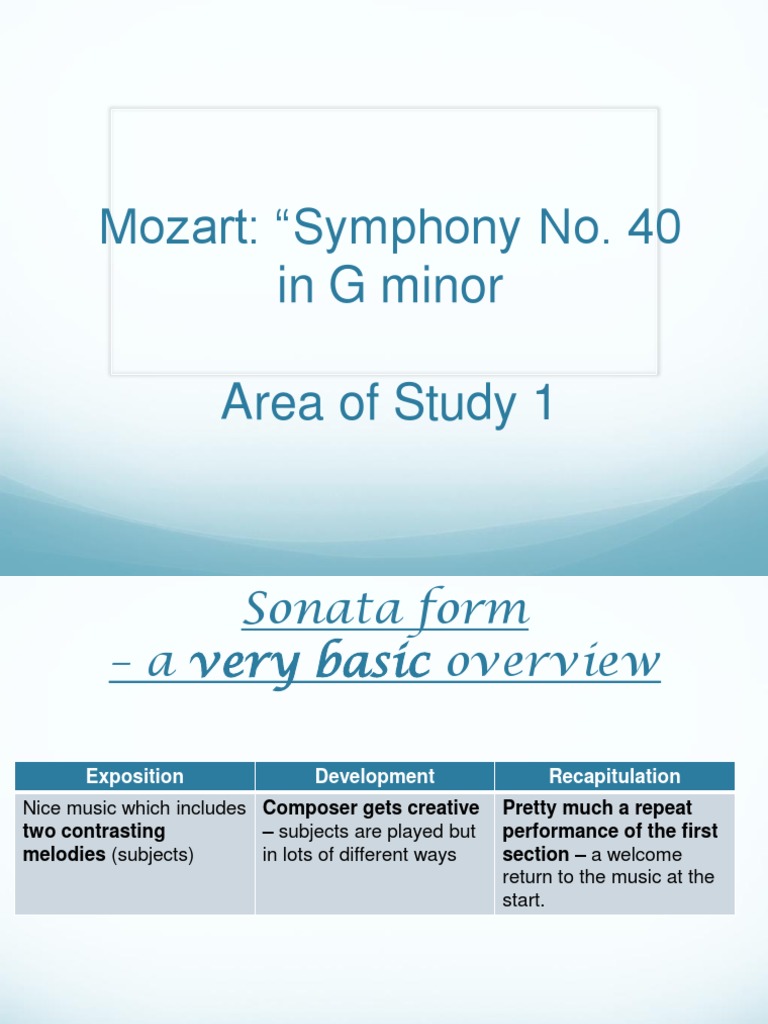 Sonata Form: A Beginner's Guide | PDF | Musical Techniques | Performing ...