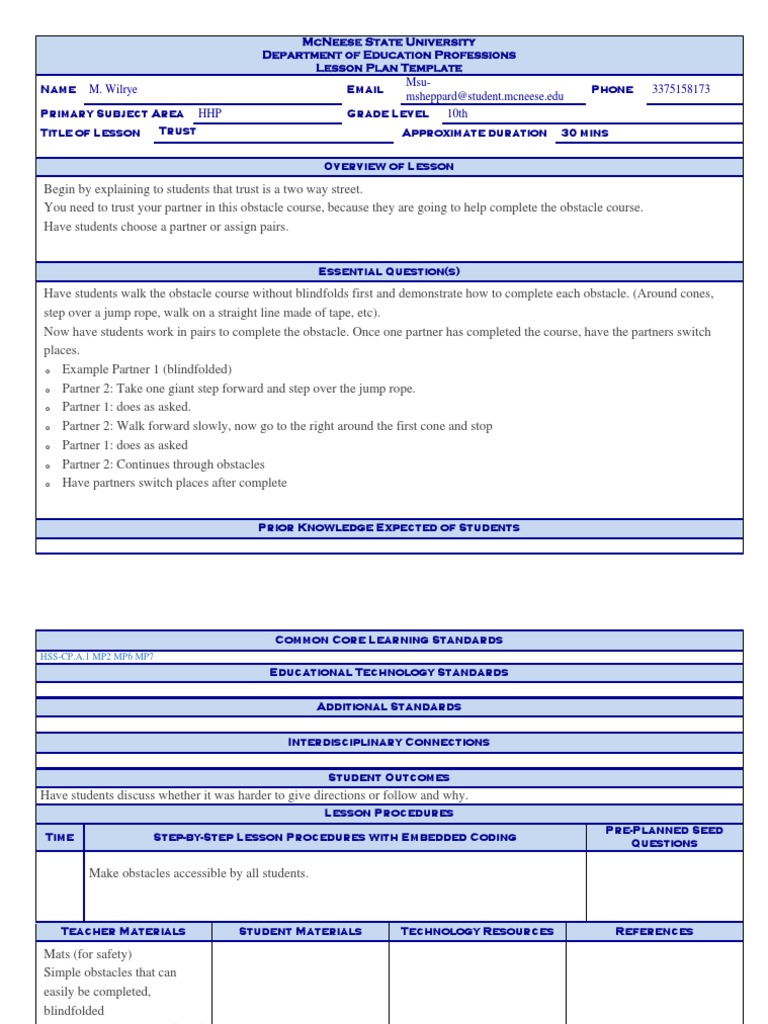 Lesson Plan | PDF | Lesson Plan | Communication