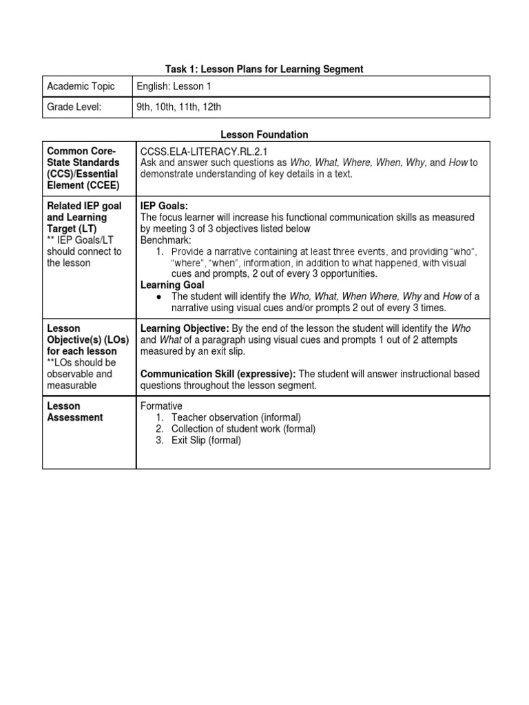 Ask and Answer Such Questions As Who, What, Where, When, Why, and How ...