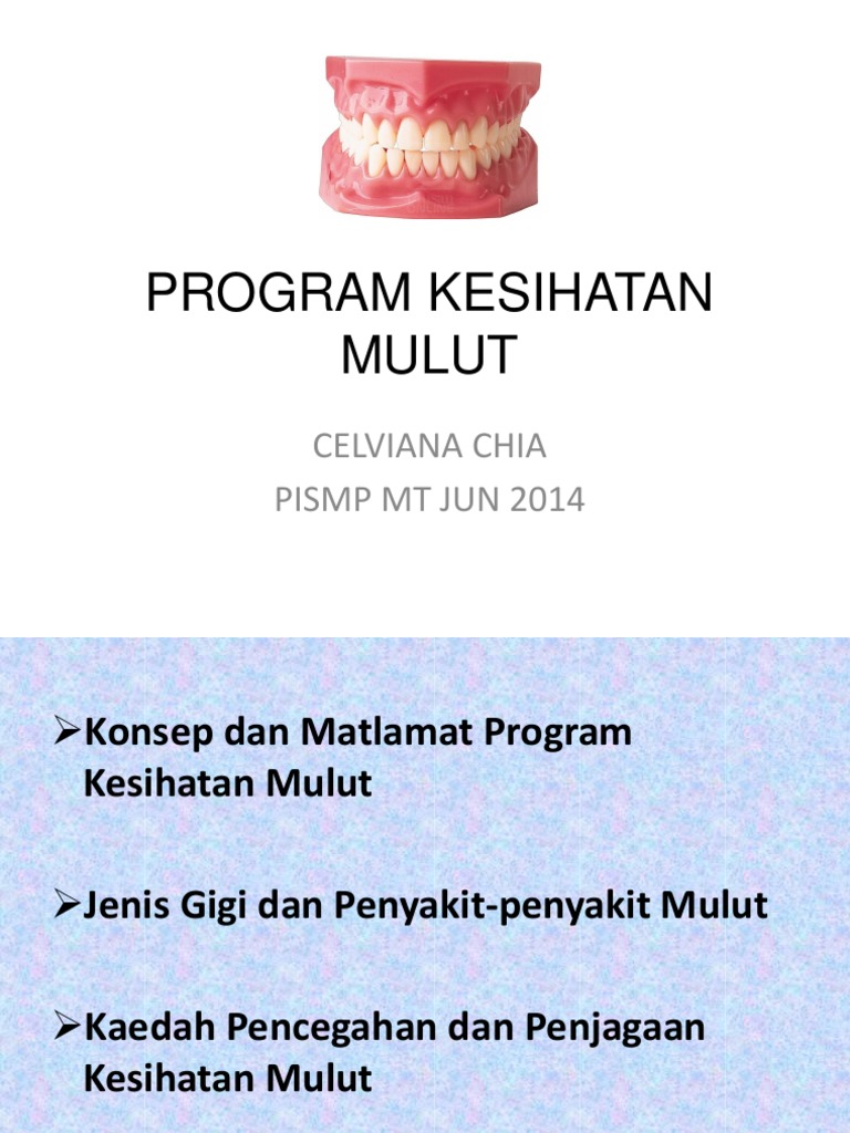 Program Kesihatan Mulut | PDF