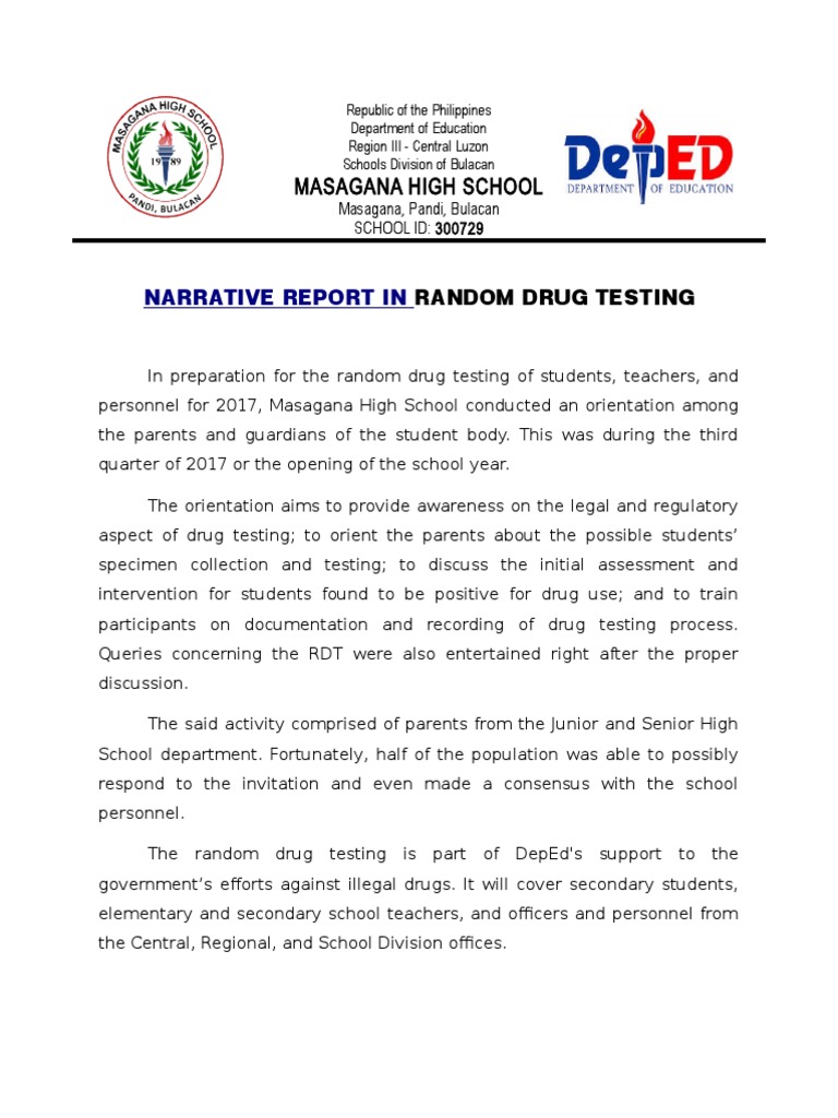 Narrative Report RDT | PDF