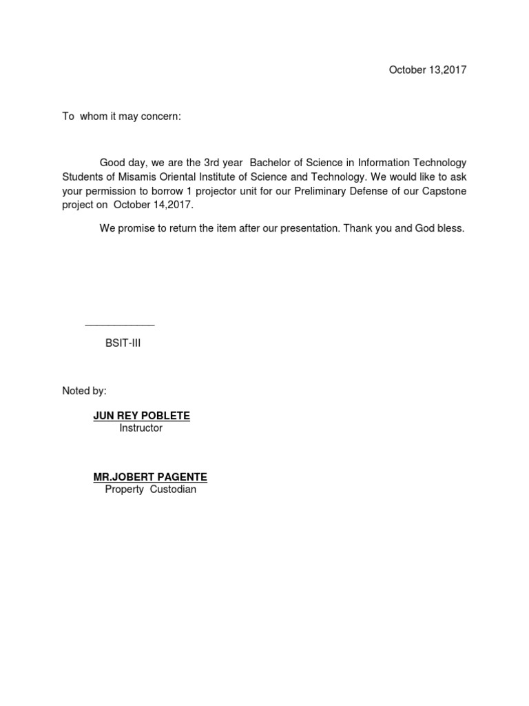 Borrower Letter | PDF