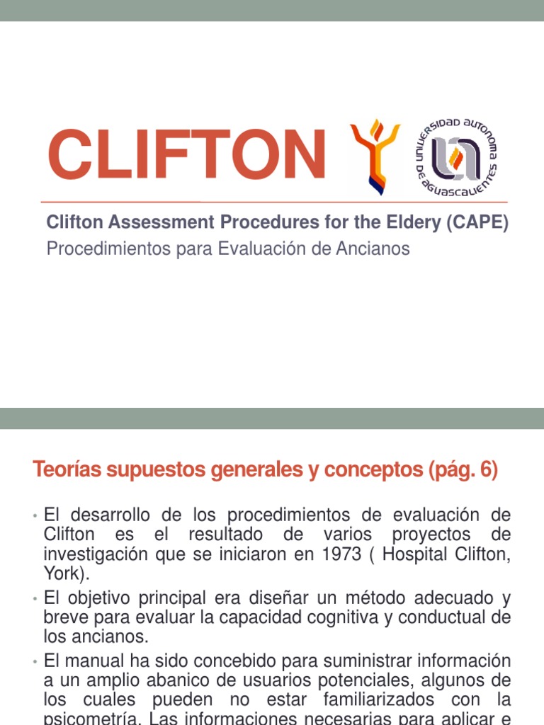 Clifton Exposicion | PDF | Evaluación | Comportamiento