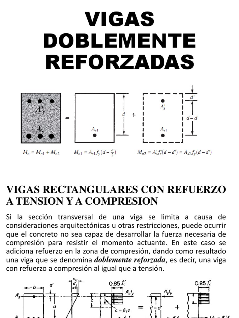 Vigas Doblemente Reforzadas | PDF | Doblar | Mecanica clasica