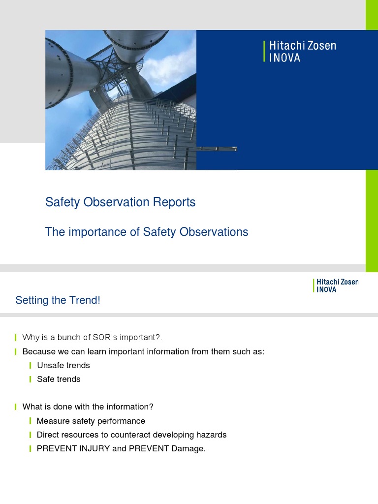 Safety Observation Report Guidelines | PDF | Personal Protective ...