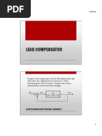 Types of Control System Compensators | PDF | Cybernetics | Electrical ...