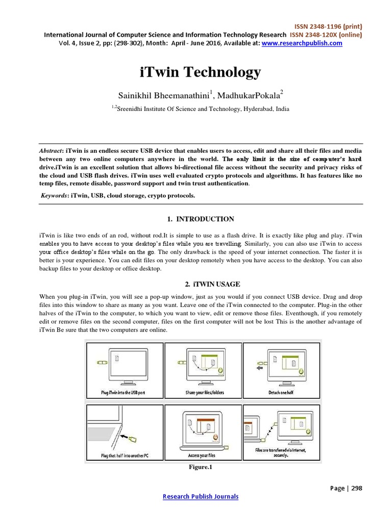 ITwin Technology 3353 | Download Free PDF | Usb Flash Drive | Cryptography