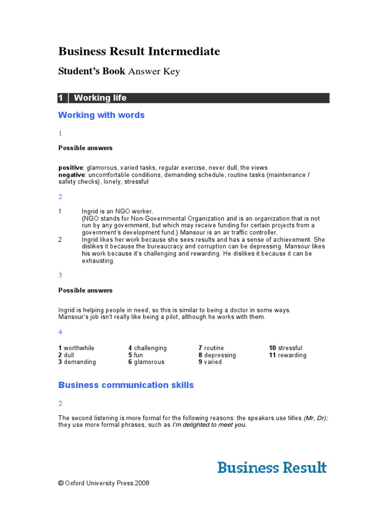 Student Book Answers PDF | PDF