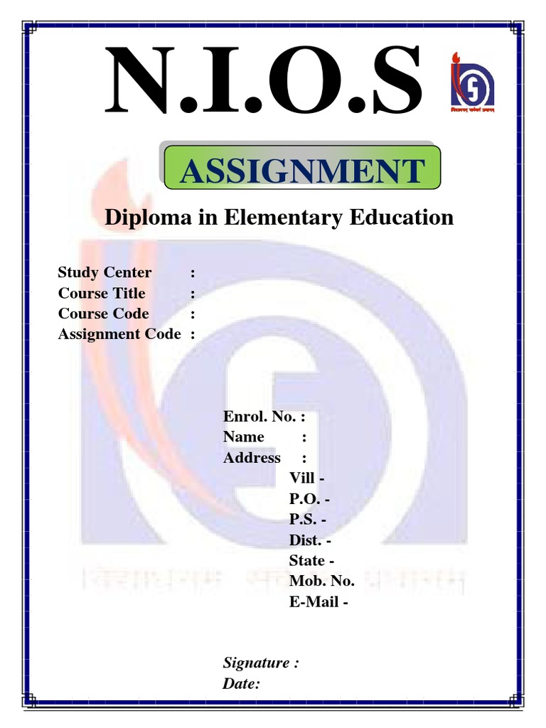 Nios D.el - Ed Sba Cover Page | PDF