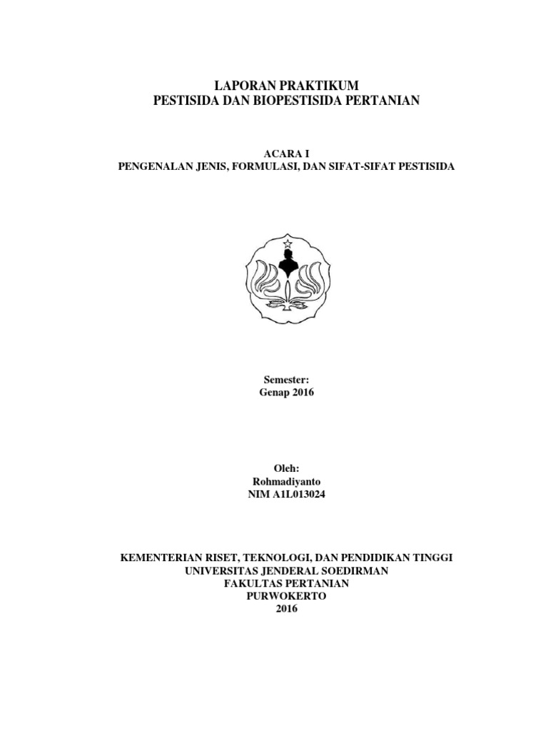 Pengenalan Formulasi Bentuk Dan Jenis Pestisida PDF | PDF