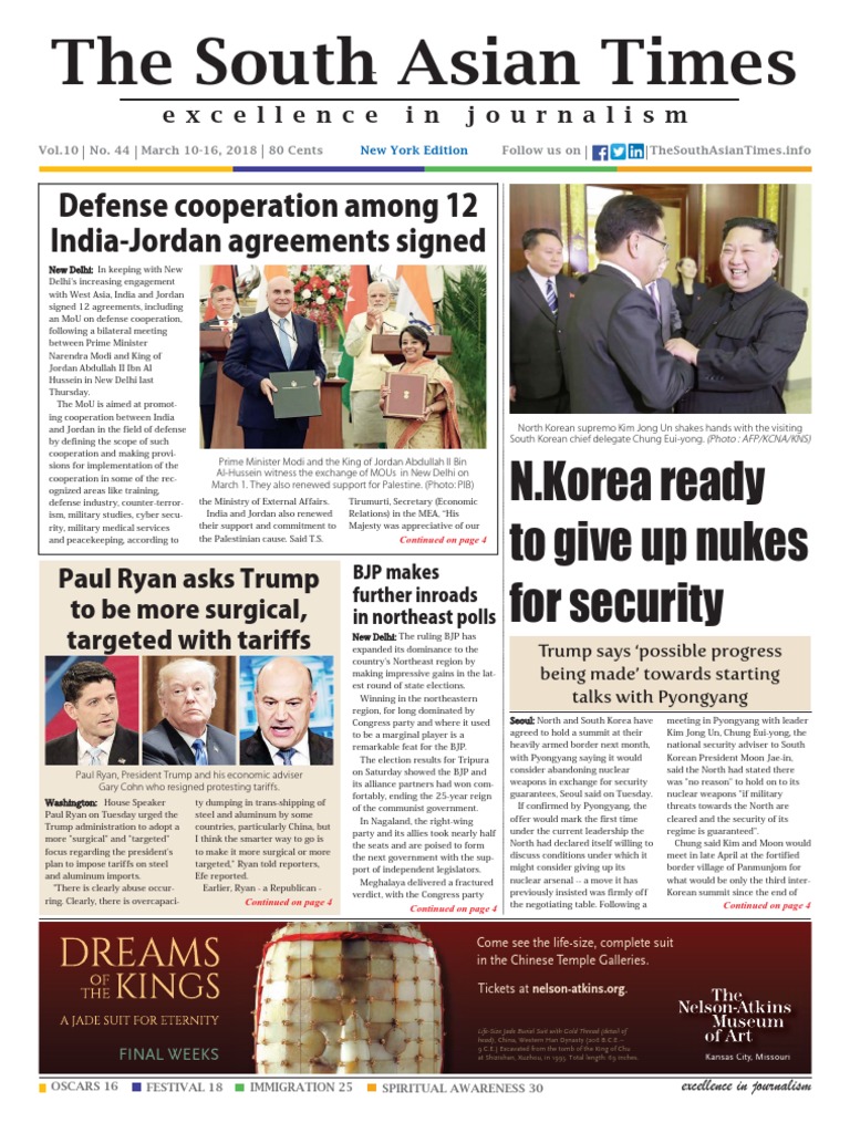 The South Asian Times: N.Korea Ready To Give Up Nukes For Security ...