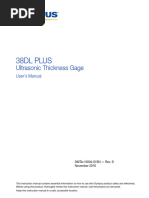 38DL Plus Ultrasonic Thickness Gage User's Manual | PDF | Calibration
