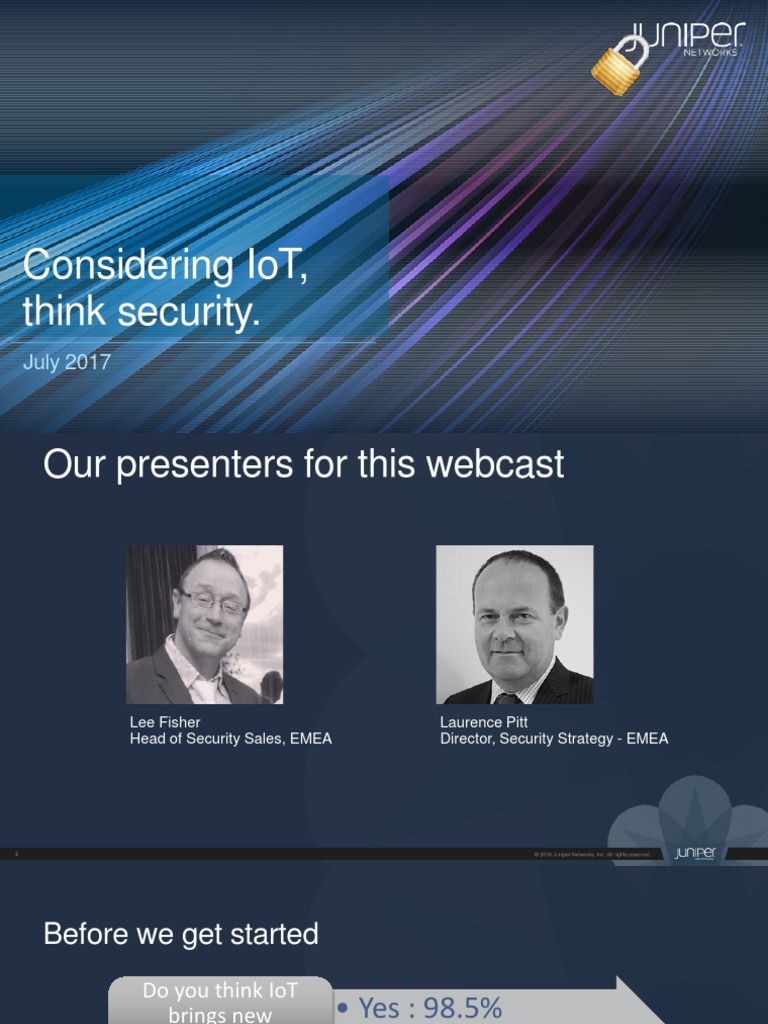 Iot Security Webcast v2 | PDF | Internet Of Things | Computer Security
