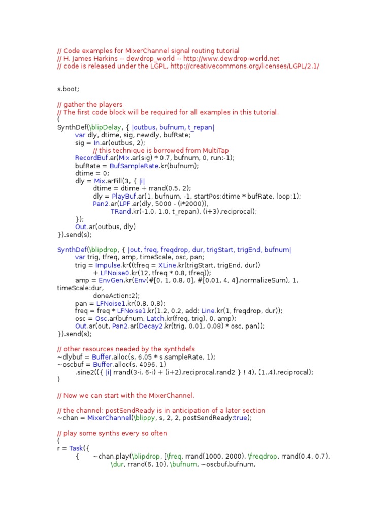 01 Mixer Routing Pdf Signal Processing Sound Production Technology