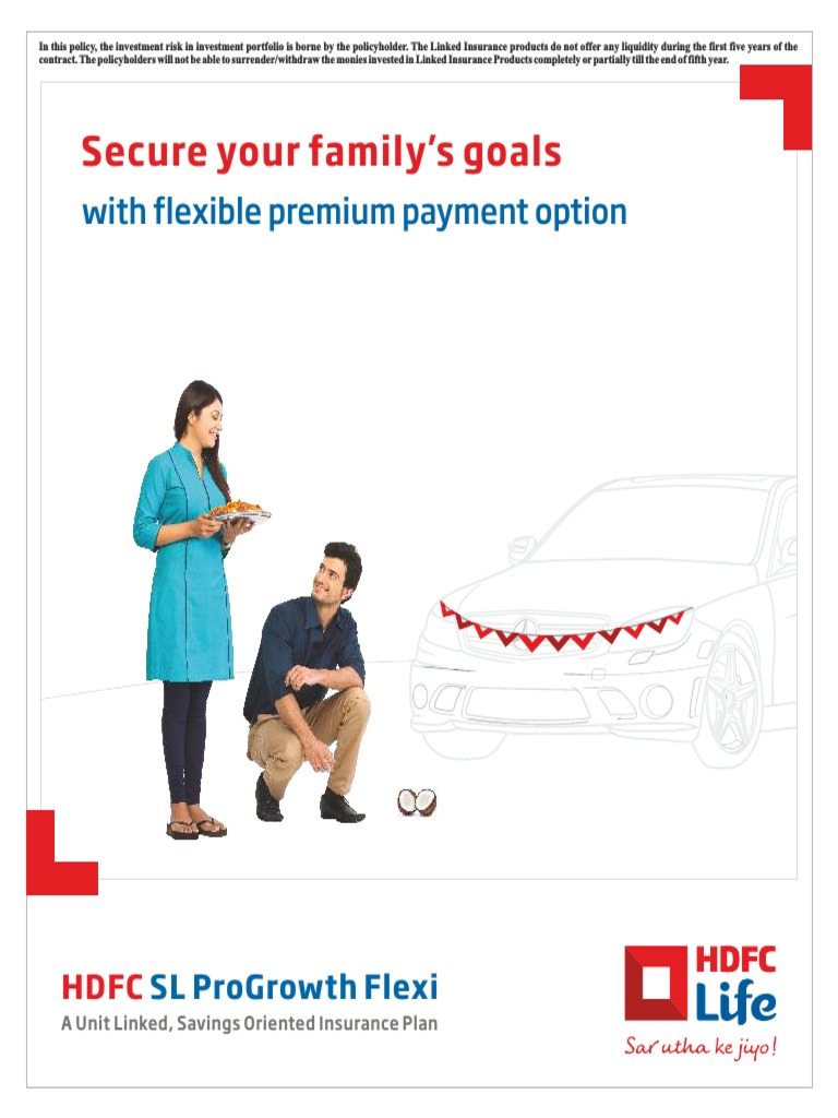 HDFC ProGrowth Flexi Retail Brochure-PP10201710535 | PDF | Insurance | Life Insurance