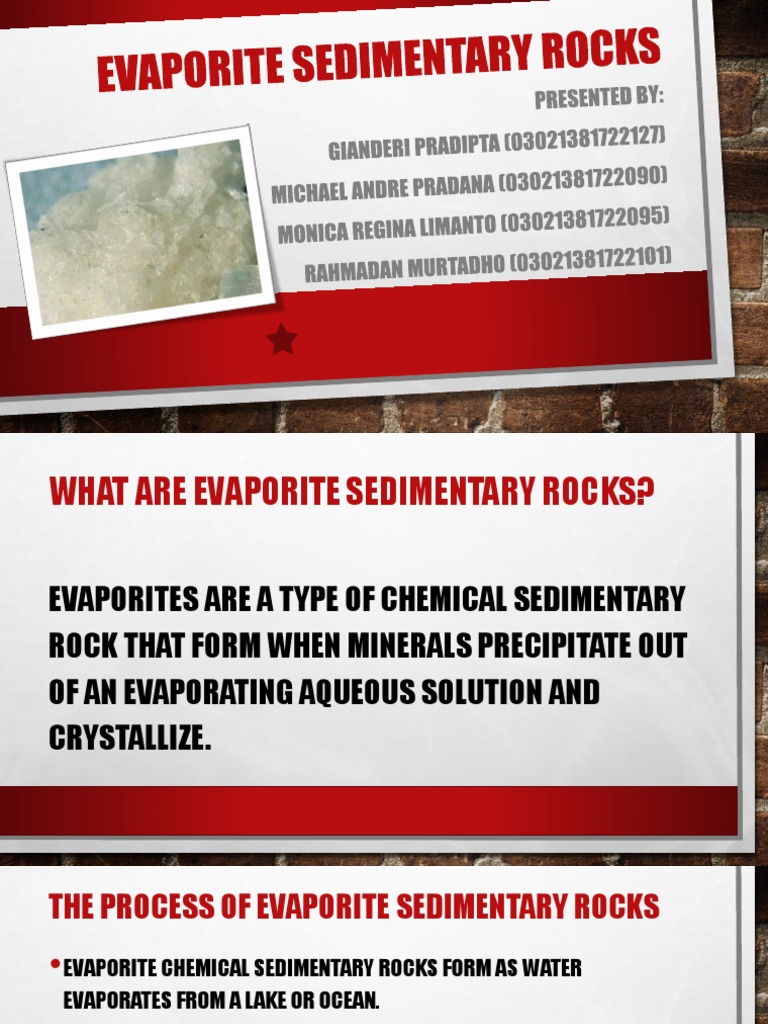 Evaporite Sedimentary Rocks | PDF | Gypsum | Minerals