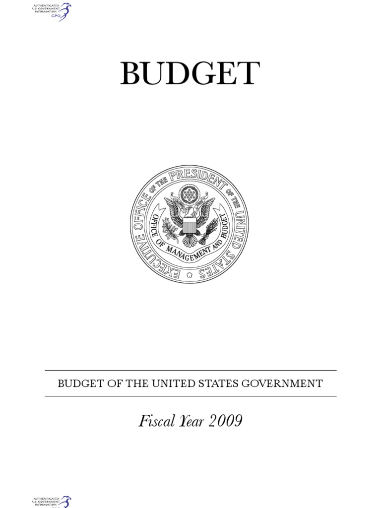 2009 Federal Budget Document | PDF | Deficit Reduction In The United ...