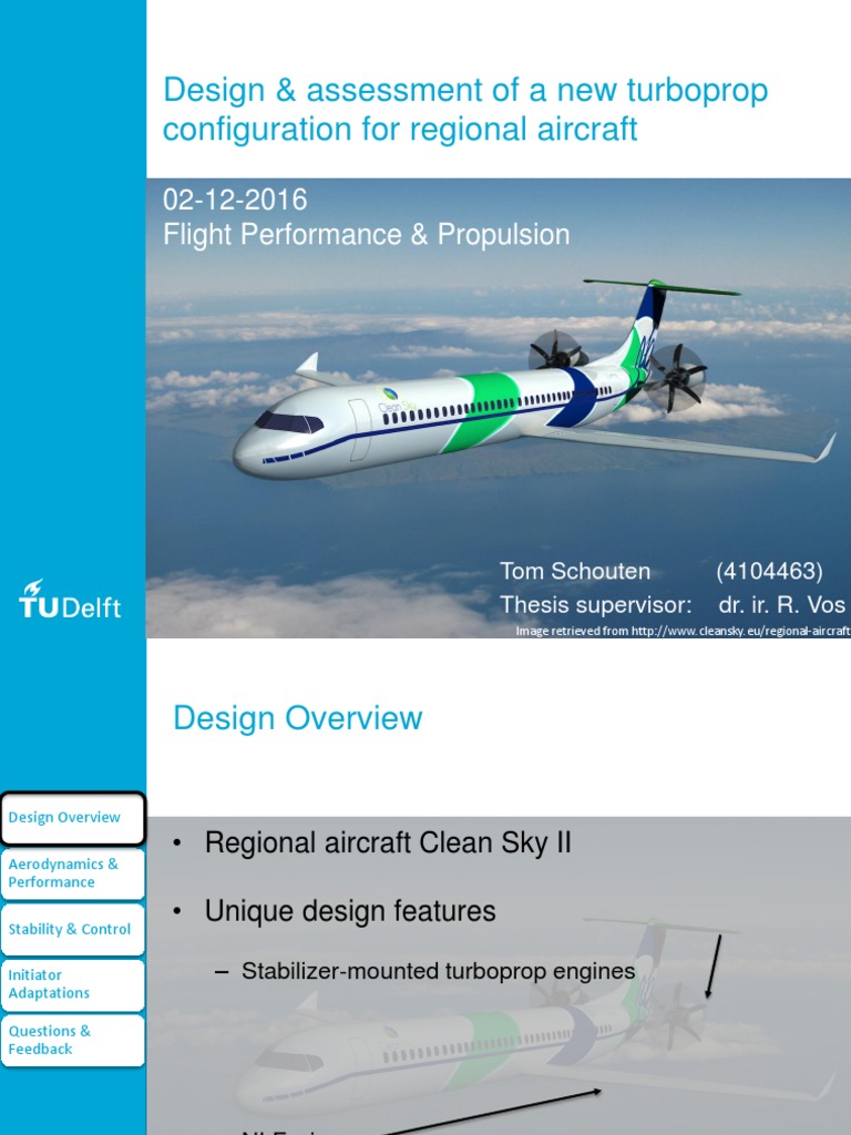 Regional Turboprop Design with NLF Wing | PDF | Airfoil | Wing