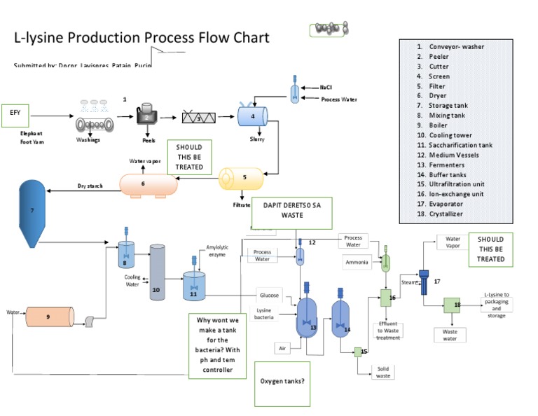 Lysine Process Flow | PDF | Filtration | Liquids