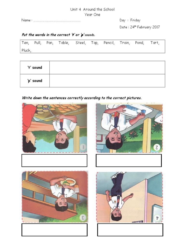 Year One Phonics: T and P Sounds | PDF | Home & Garden