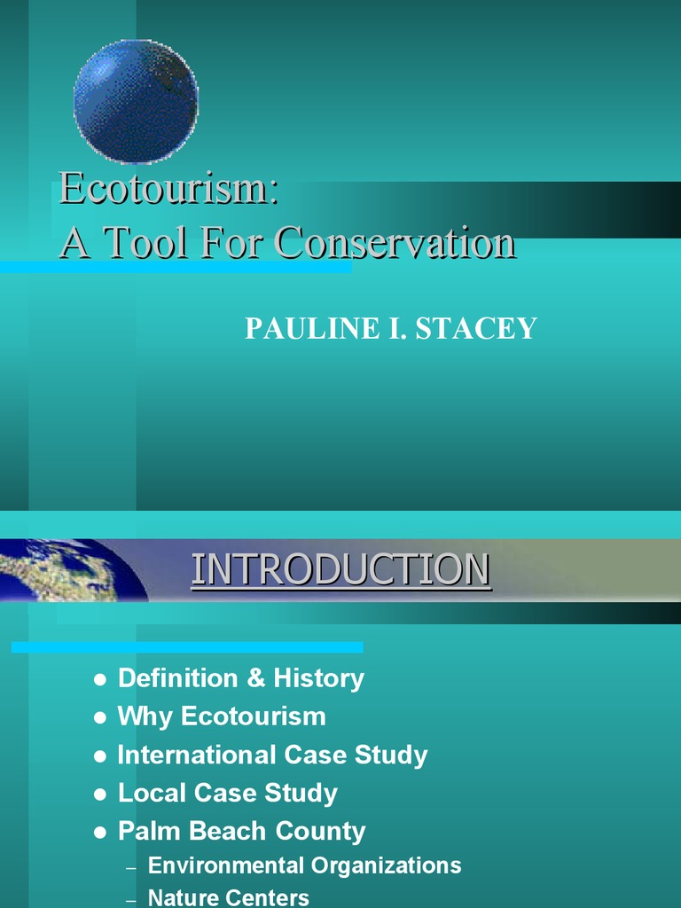 Ecotourism Ppt Background - Free Power Point Template PPT Template