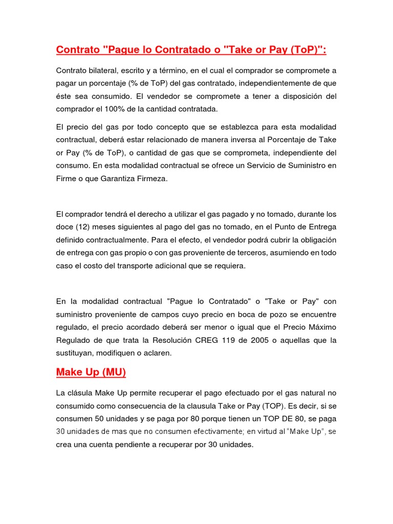 Take or Pay | PDF | Business | Economias