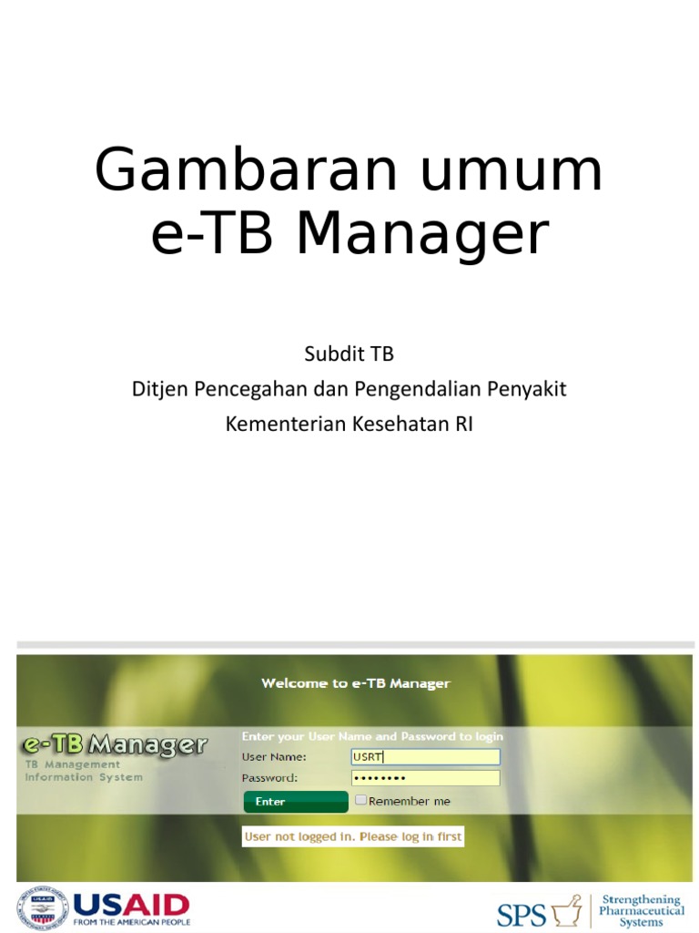 Sistem e-TB Manager untuk Pemantauan TB | PDF