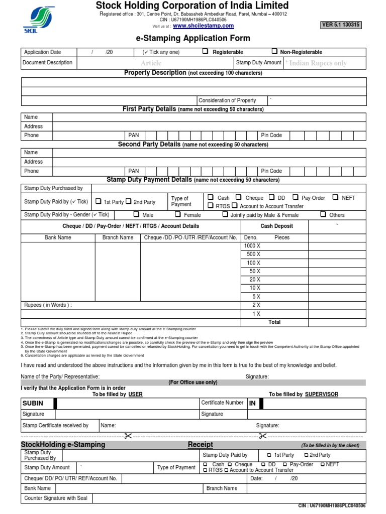 Application Ind 01 | Download Free PDF | Cheque | Payments