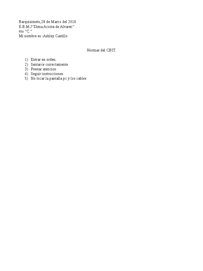 Normas Del CBIT | PDF