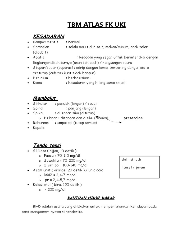 Materi TBM Atlas FK Uki | PDF
