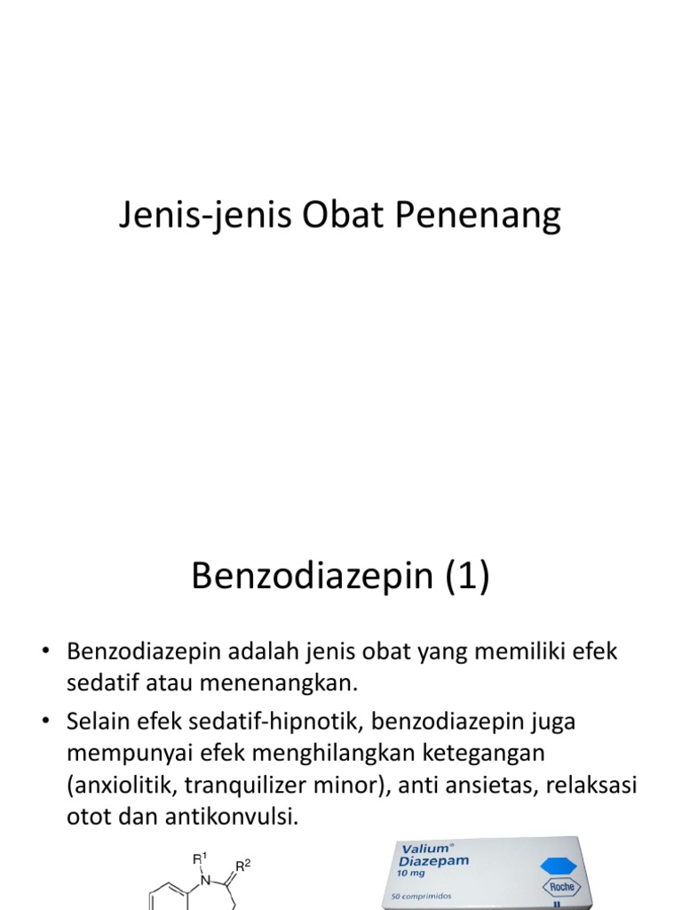 22.1 Jenis Obat Penenang | PDF