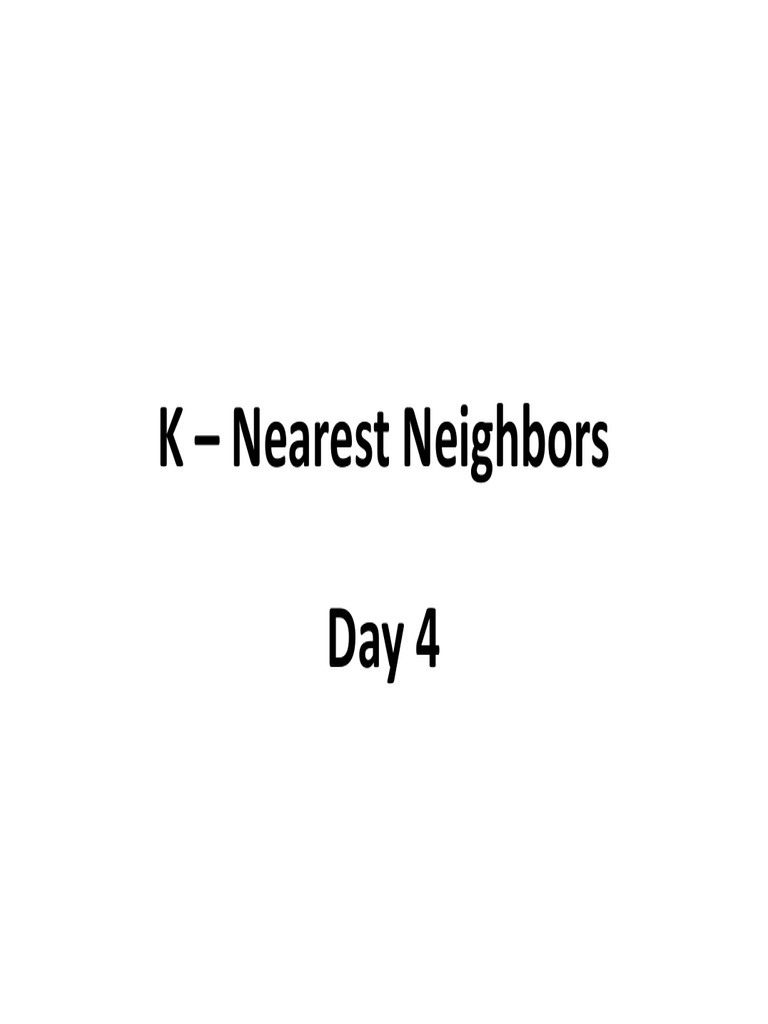 An In-Depth Guide to K-Nearest Neighbors Algorithm: Implementation ...