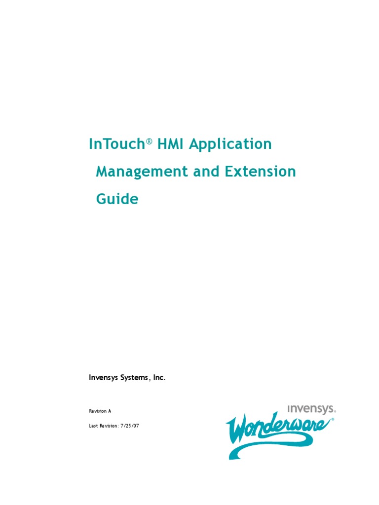 Intouch HMI Management and Extension Guide | Download Free PDF | Remote Desktop Services ...