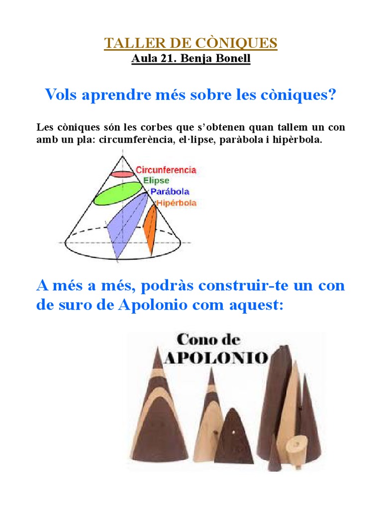 Taller Còniques | PDF